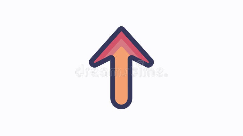 Professional Upload Arrow Icon for Basic Web Design Concept Usage Stock ...