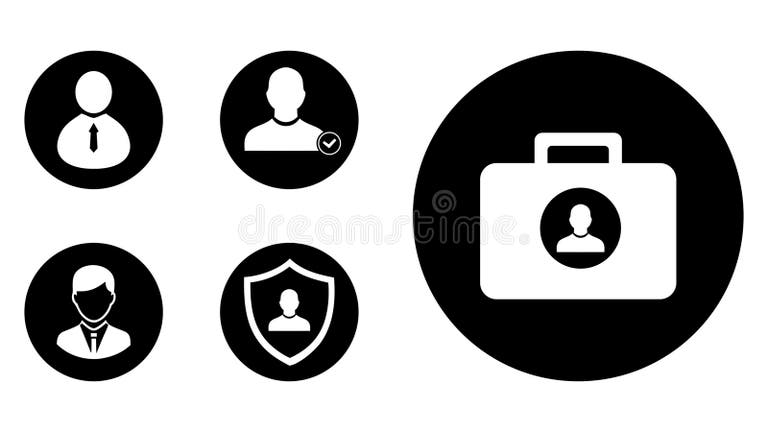 User Icons Set for Business Applications-a-professional-user-profile ...