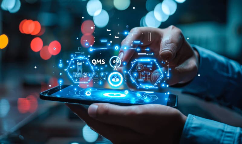 Professional Utilizing Digital Interface To Manage Quality Management ...