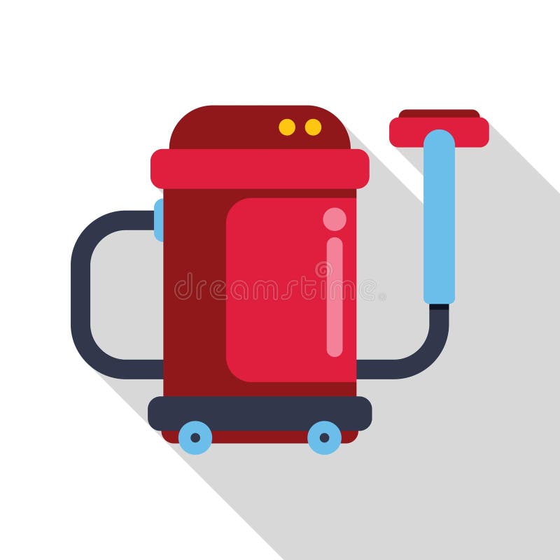 Professional Vacuum Cleaner Cleaning the Floor with Long Shadow Stock ...