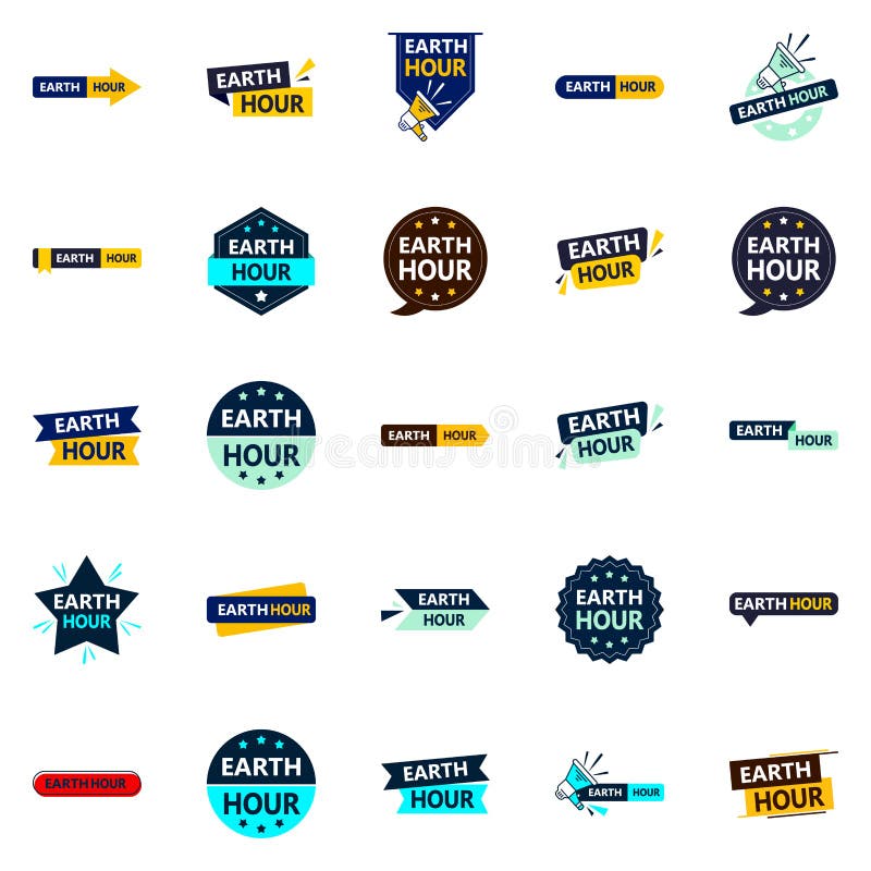 25 Professional Vector Designs in the Earth Hour Bundle Perfect for ...