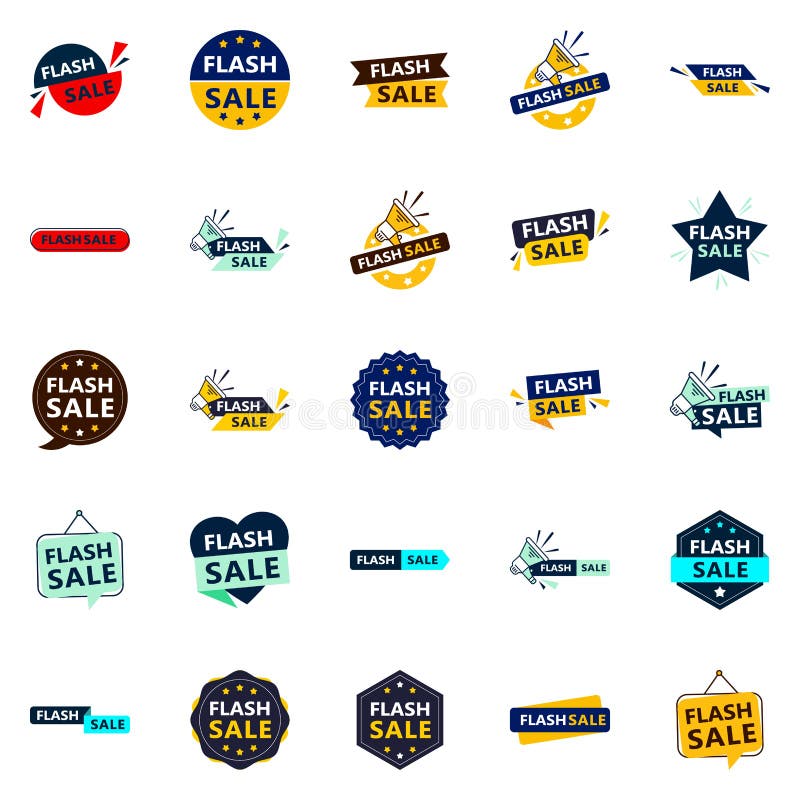 25 Professional Vector Designs in the Flash Sale Bundle Perfect for ...