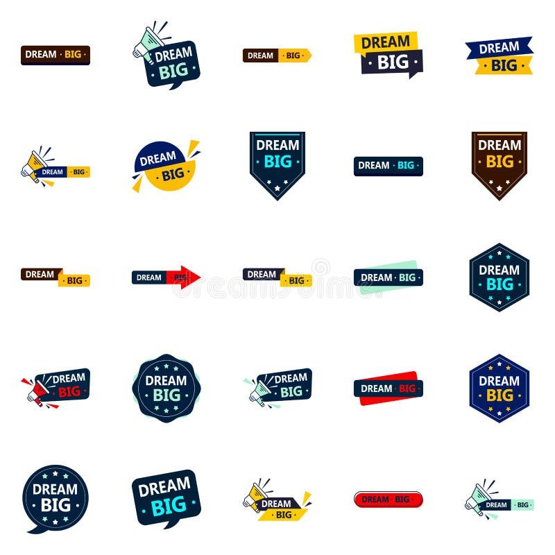 25 Professional Vector Designs for Setting and Achieving Big Goals ...