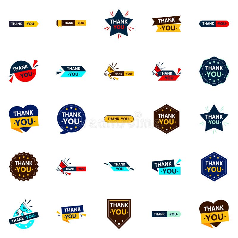 25 Professional Vector Designs for Showing Appreciation Stock Vector ...