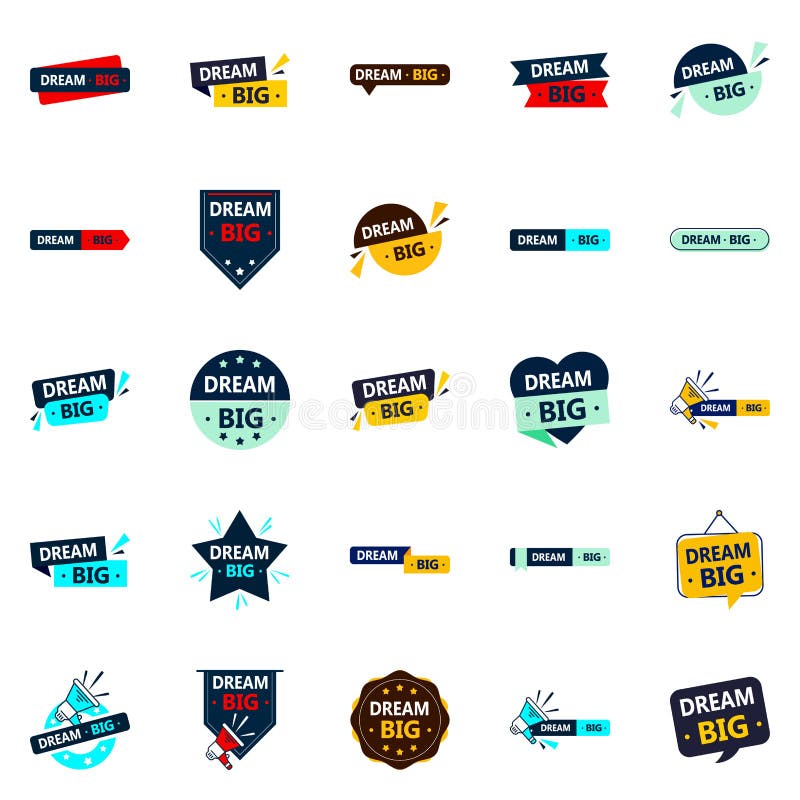 25 Professional Vector Designs for Turning Dreams into Action Dream Big ...