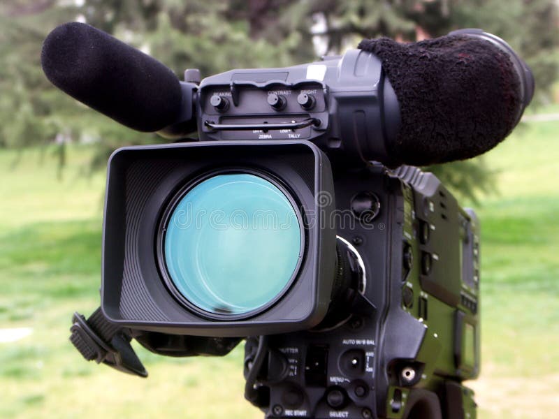 Professional Digital Video Camera Stock Image - Image of action ...