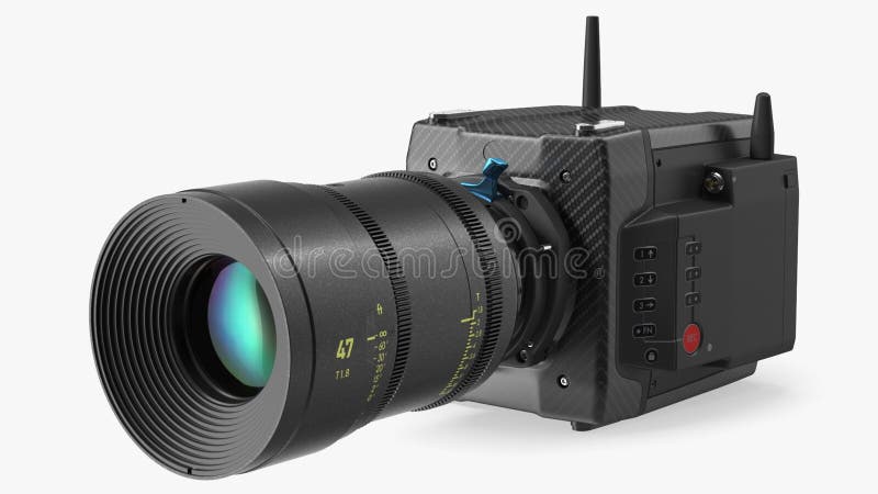 Professional Video Camera with Advanced Lens System Stock Photo - Image ...