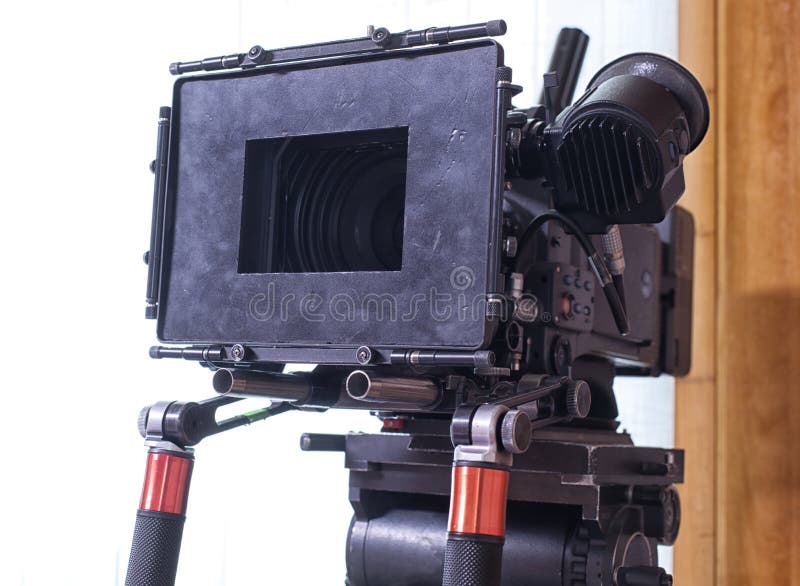 A Professional Video Camera. Stock Photo - Image of footage ...