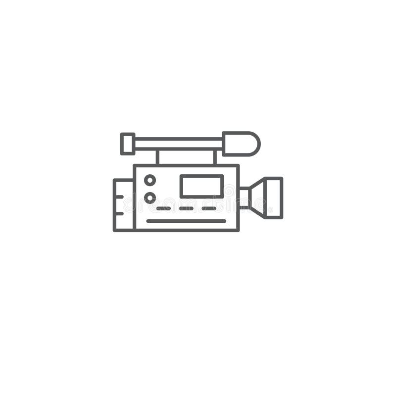Professional Video Camera Vector Icon Symbol Videography and Filmmaker ...