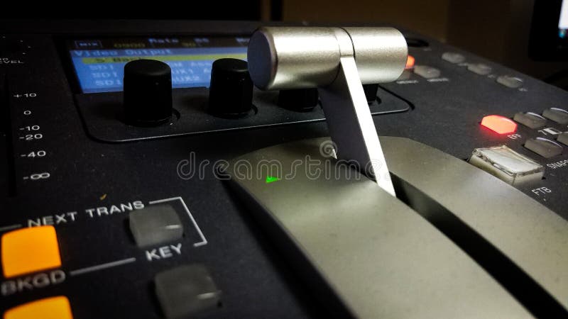 Professional Video Mixing Console with Handle Stock Photo - Image of ...