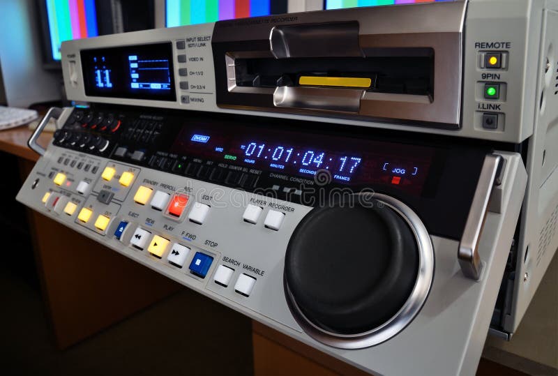 Professional Video Recorder. Control Panel Stock Image - Image of ...