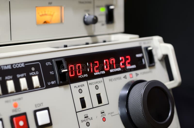 Professional Video Recorder. Control Panel Stock Image - Image of panel ...