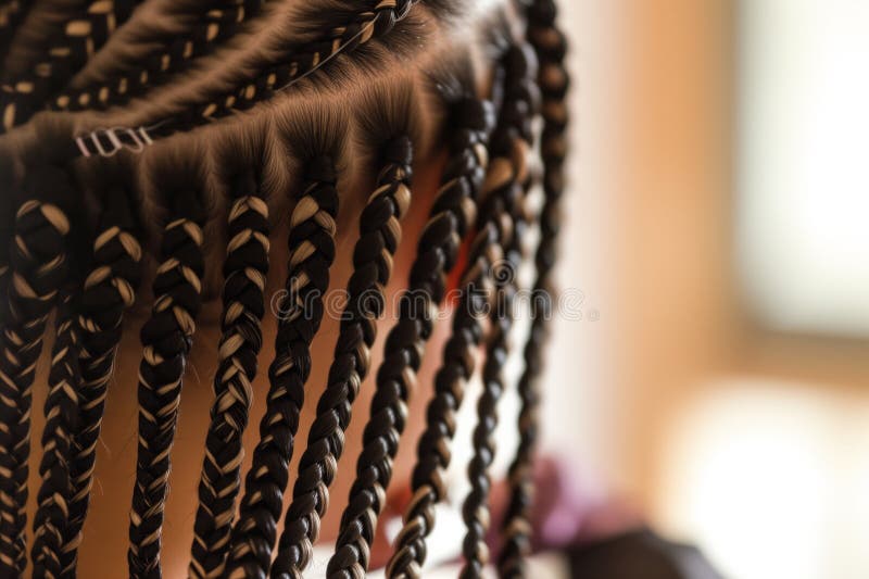 Professional Weaving Braids for a Fashion Shoot Stock Image - Image of ...