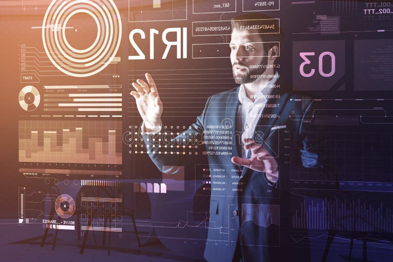 Professional Web Developer Looking at the Screen and Feeling Impressed ...