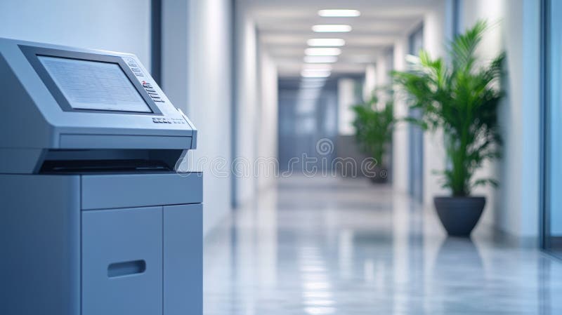 Professional Wide Format Label Printing Machine in a Modern Office ...