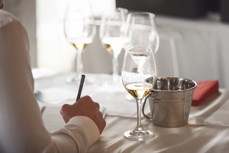 Professional Wine Tasting Notes Exam Development Sommelier Stock Photos ...