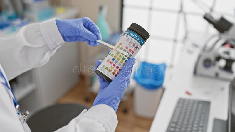 Professional Woman Analyzing Test Results in the Laboratory Stock Photo ...