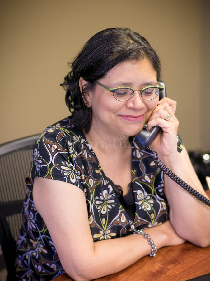 Professional Woman Busy at Work Using Computer Stock Image - Image of ...