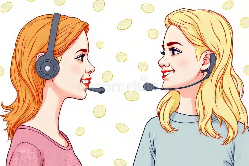 Professional Women in Customer Support a Friendly and Efficient ...