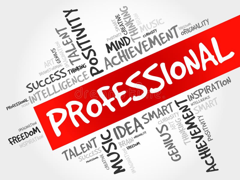 Professional Word Written on Wood Block. Professional Text on Wooden ...