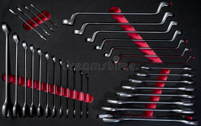 Professional Work Tools Set for Technicians in a Stylish Box. Stock ...