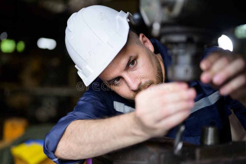 Professional Worker of Manufacturing Plant Factory Stock Photo - Image ...