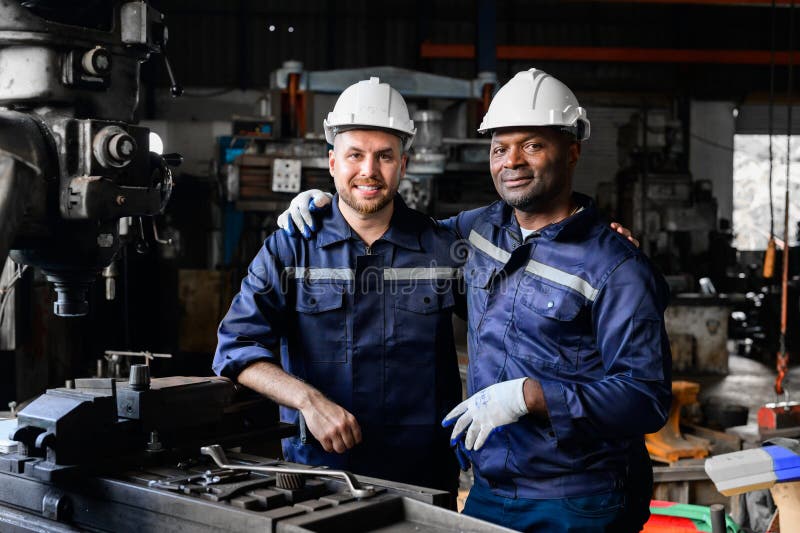 Professional Worker of Manufacturing Plant Factory Stock Photo - Image ...
