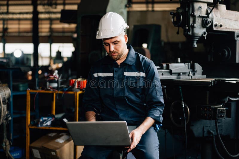 Professional Worker of Manufacturing Plant Factory Stock Image - Image ...