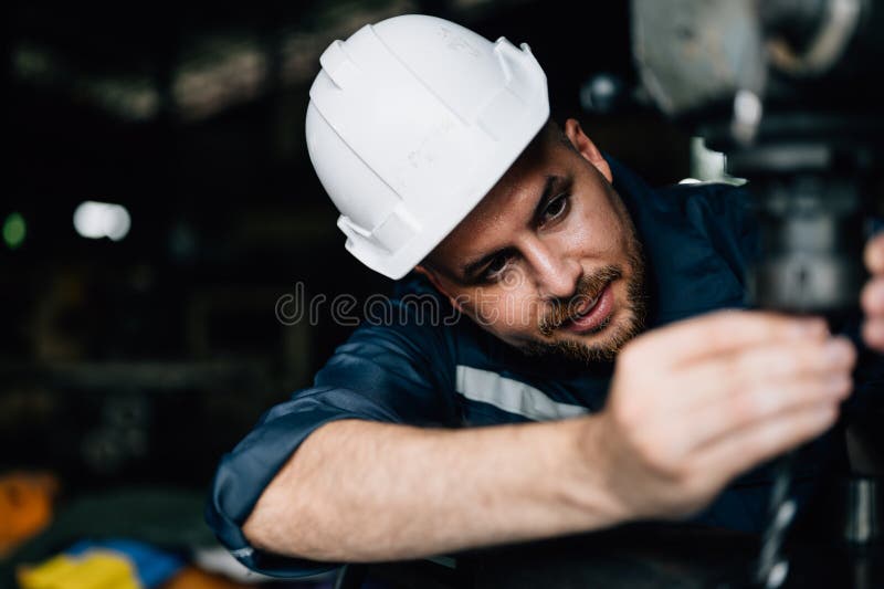 Professional Worker of Manufacturing Plant Factory Stock Photo - Image ...