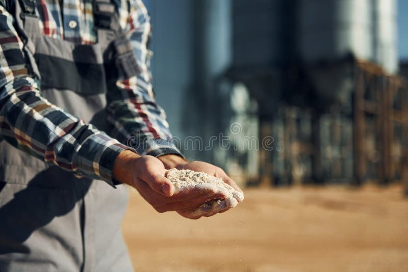 Professional Worker is Outside. Construction Worker in Uniform is ...