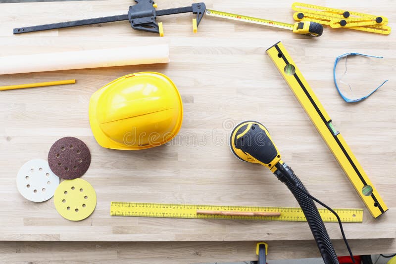 Professional Worker Working Place with Equipment for Work Stock Photo ...
