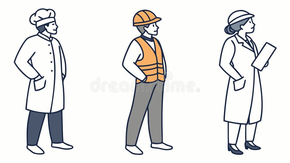 Construction Worker Characters Set Stock Illustrations – 1,048 ...