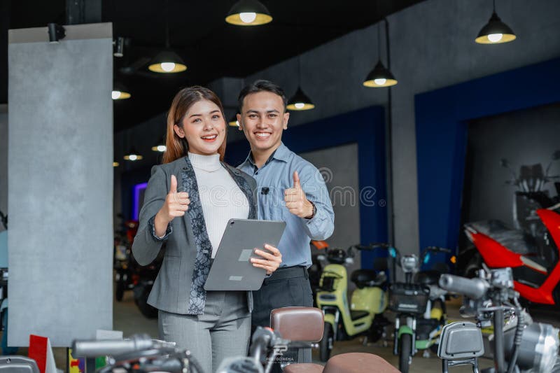 Professional Workers Standing Thumb Up Getsure Stock Photo - Image of ...