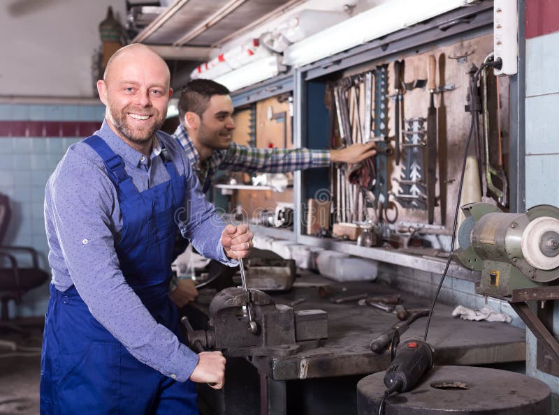 Professional Workers at Workshop Stock Photo - Image of happy, press ...