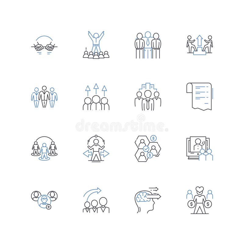 Workforce Line Icons Collection. Talent, Productivity, Diversity ...