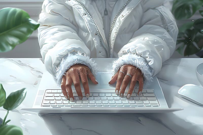 Professional Working Efficiently in a Modern Workspace Stock ...