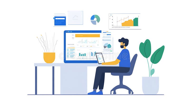 Professional Works with Data Visualization Tools and Analytics Software ...