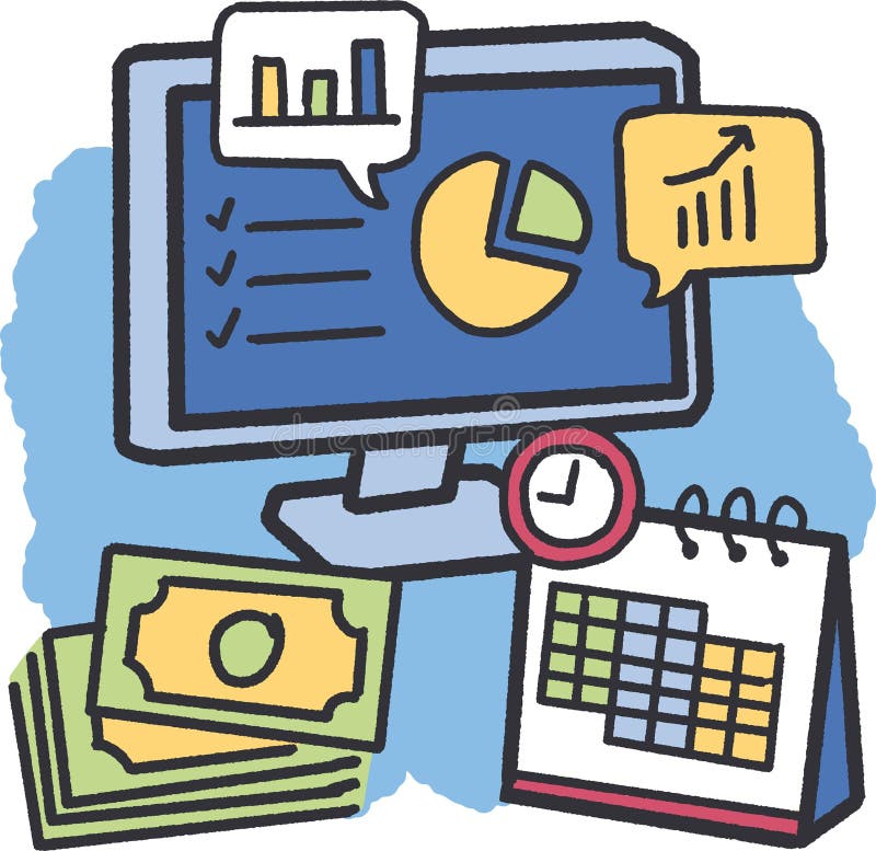 Professional Workspace Corporate Routine Vector Stock Vector ...