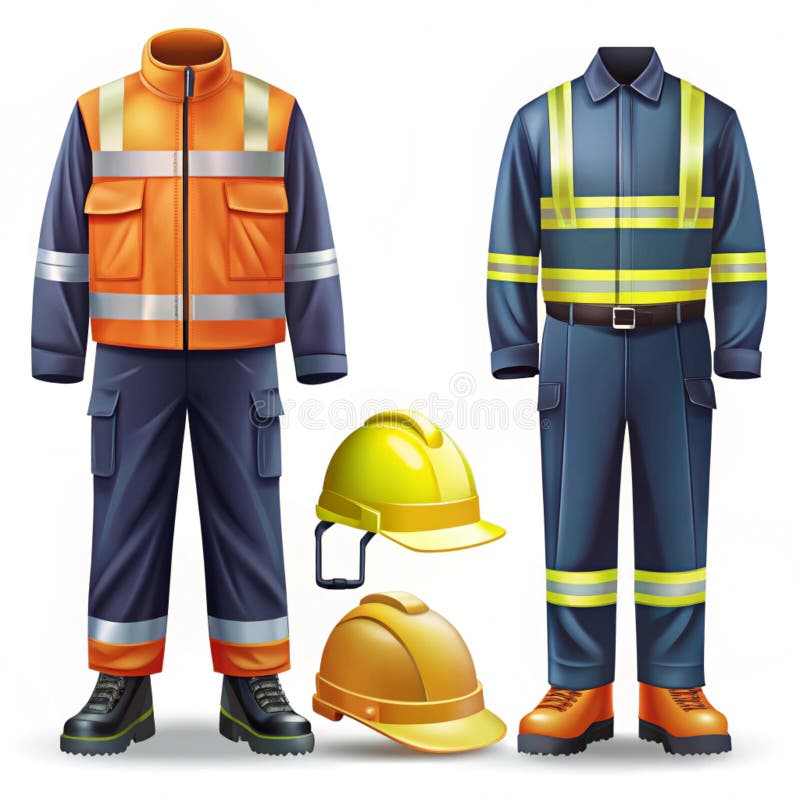 Professional Workwear Set Vector Stock Illustration - Illustration of ...