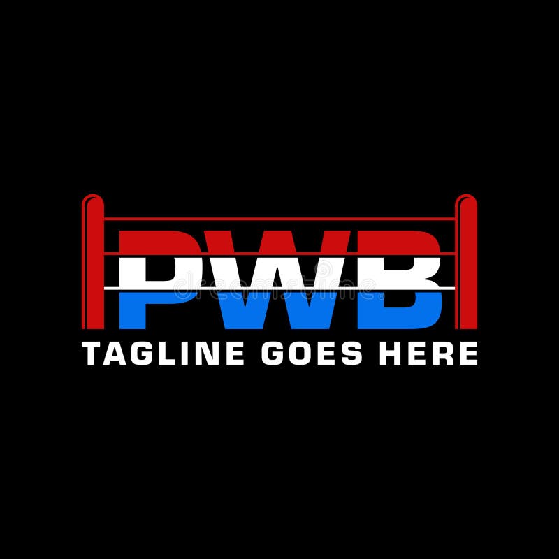 Professional Wrestling Company Logo with Initials PWB Stock ...