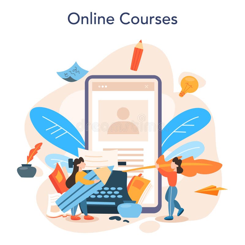 Professional Writer or Journalist Online Service or Platform. Idea ...