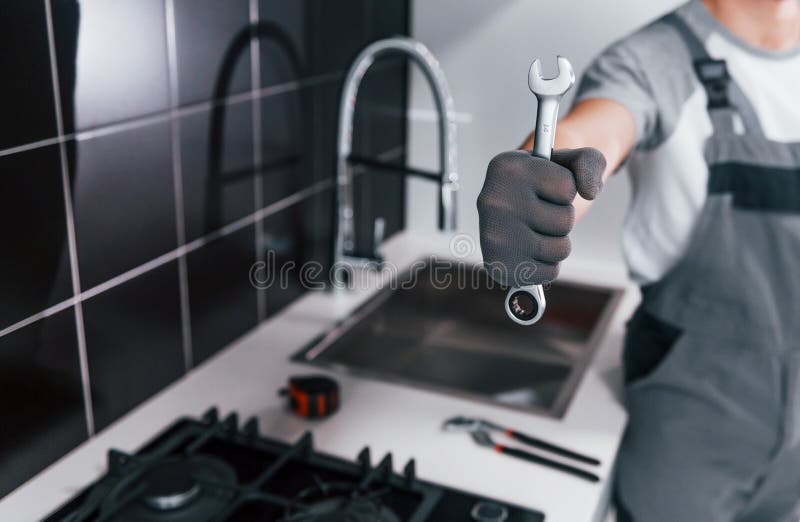 Professional Young Chef Cook in Uniform Standing and Preparing for the ...