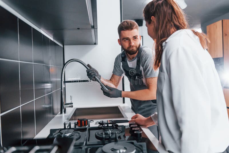Professional Young Chef Cook in Uniform Standing and Preparing for the ...