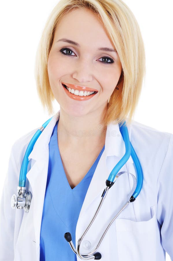 Professional Young Smiling Female Doctor Stock Image - Image of fresh ...