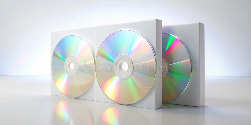 ProfessionalGrade Blank White CDDVD Packaging Mockup for Marketing ...