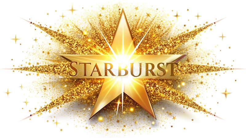 ProfessionalGrade Gold Starburst Sparkle Illumination a Bright Sharp ...