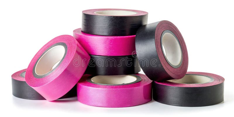 ProfessionalGrade Pink Black Electrical Tapes in Separate Rolls ...