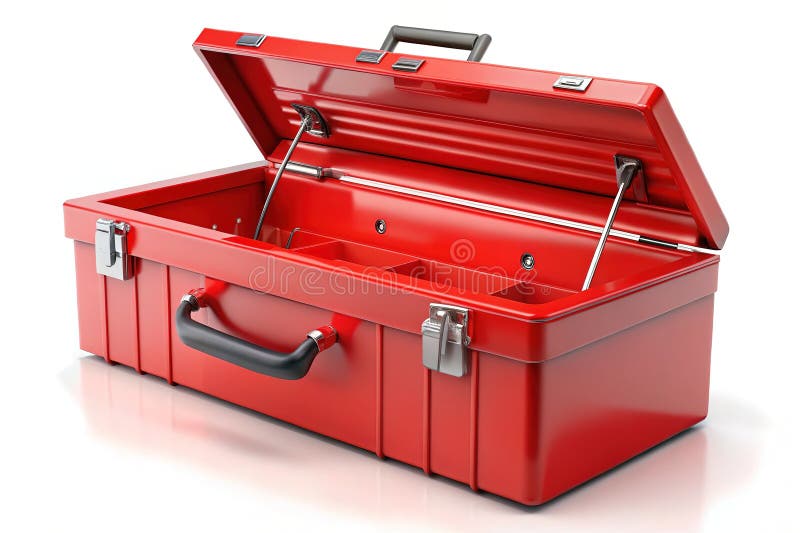 ProfessionalGrade Red Toolbox a 3D Render of a Sharp Organized Storage ...