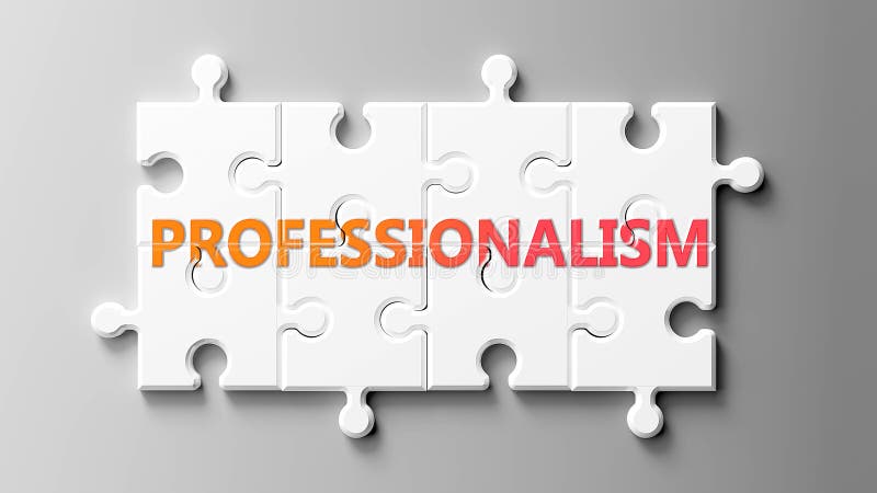 Professionalism Complex Like a Puzzle - Pictured As Word ...