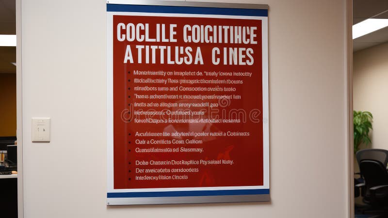 Professionalism Office Guidelines Stock Illustration - Illustration of ...